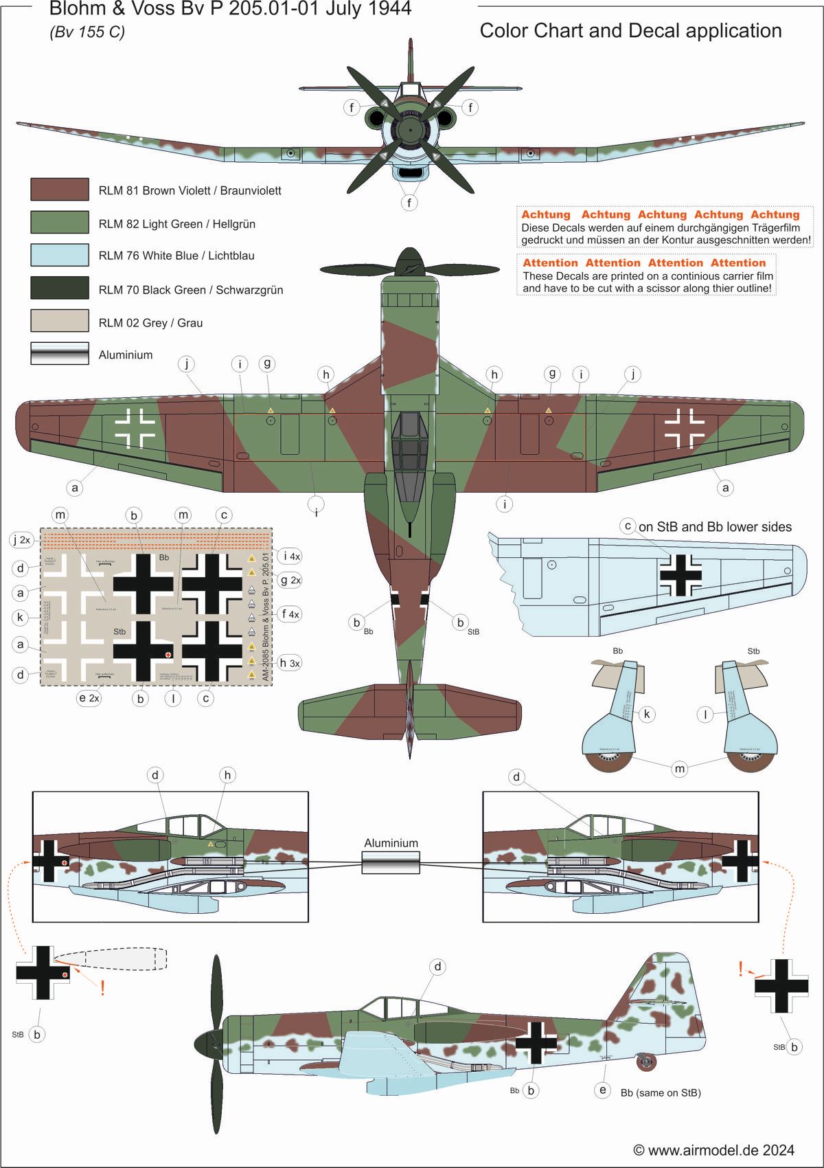 Airmodel - Blohm & Voss Bv P- 205.01-01