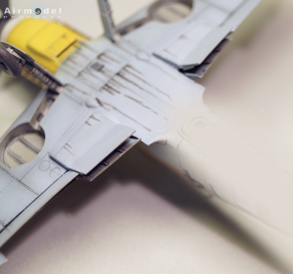 Airmodel - Bf 109 F/G/K Flaps, Cooling Flaps and leading edge slats ...